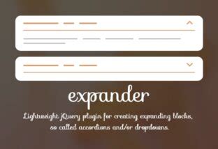 Lightweight JQuery Plugin For Accordion Expander JqueryHub