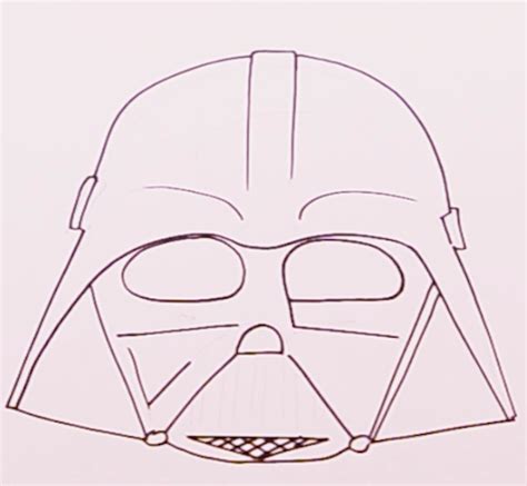 How To Draw Darth Vader Mask