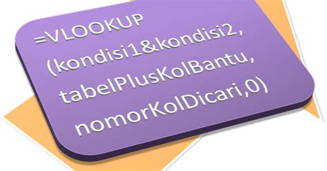 Contoh Rumus Excel Praktis Rumus Vlookup 2 Kriteria