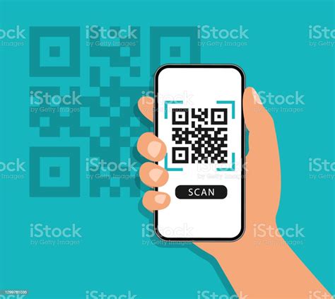 Qr 코드는 스마트폰으로 스캔합니다 지불을 위한 Qr 코드입니다 휴대 전화 스캔 Qr 코드 확인 벡터 그림입니다 Qr코드에 대한 스톡 벡터 아트 및 기타 이미지 Istock