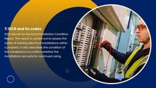 Understanding The Basics Of EICR Testing Report And Its Codes PPTX Real Estate Renting And