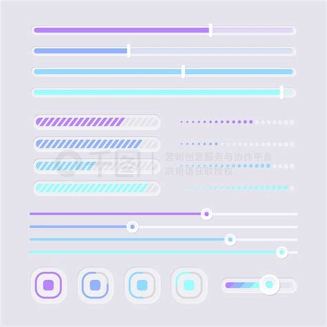Button免抠元素酷色的 Ui 滑块集合模板免费下载ai格式626像素编号45510633 千图网