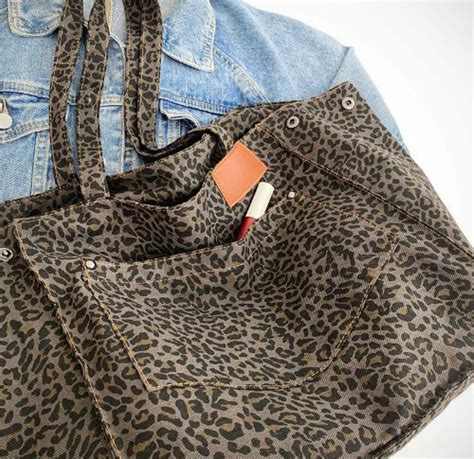 Bb 어반브로스 여성 호피 숄더백 레오파드 패턴 스퀘어 포켓 스트랩 바구니 쇼퍼 버킷 핸드 가방 러블리 데일리 캐주얼 패션