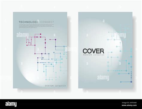 Circuit Line Background Connected Dots And Lines Vector Abstract Design Stock Vector Image