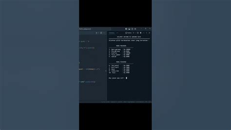 Buat Program Mesin Kasir Pake Python 🐍 Shorts Python Programming