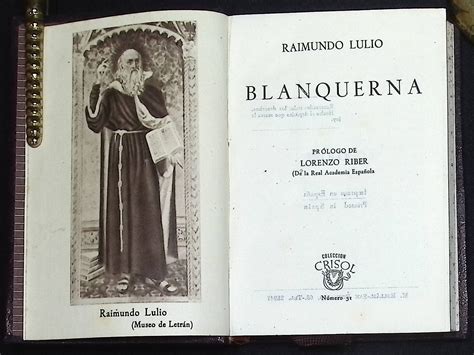 Blanquerna Libro Antiguo Clásico