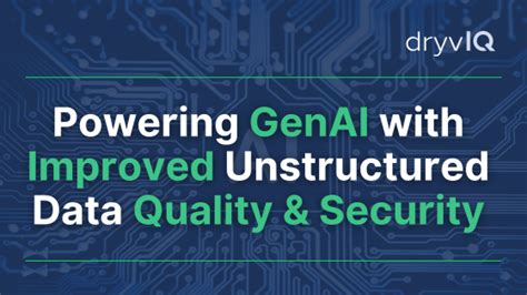 Dryviq Powers Genai With Improved Unstructured Data Quality And Security