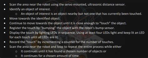 Solved Scan The Area Near The Robot Using The Servo Chegg
