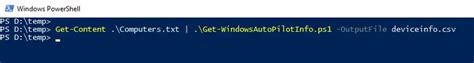 Get Hardware Hash For Windows Autopilot Techuisitive