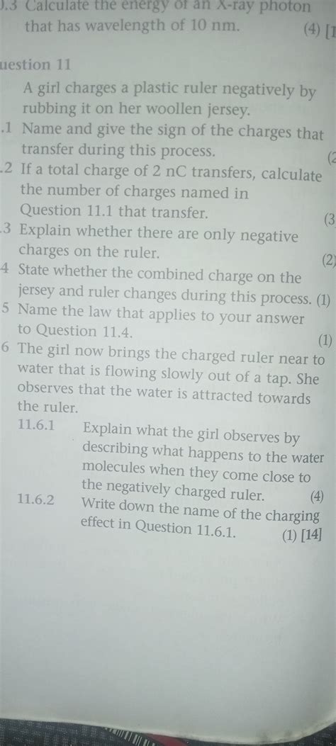 9 3 Calculate The Energy Of An X Ray Photon That Has Wavelength Of 10 Nm