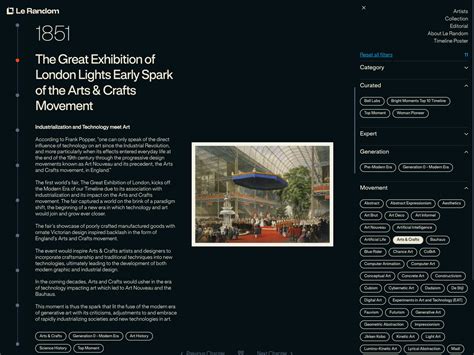 Le Random Generative Art Timeline Aards