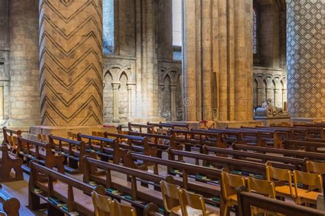 Interior Of The Durham Cathedral Durham North East England Uk