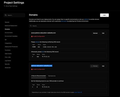 DNS Configuration Invalid Configuration Despite Correct Setup Help Vercel Community