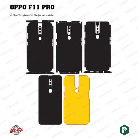 OPPO F11 Pro Cut File Template Vector