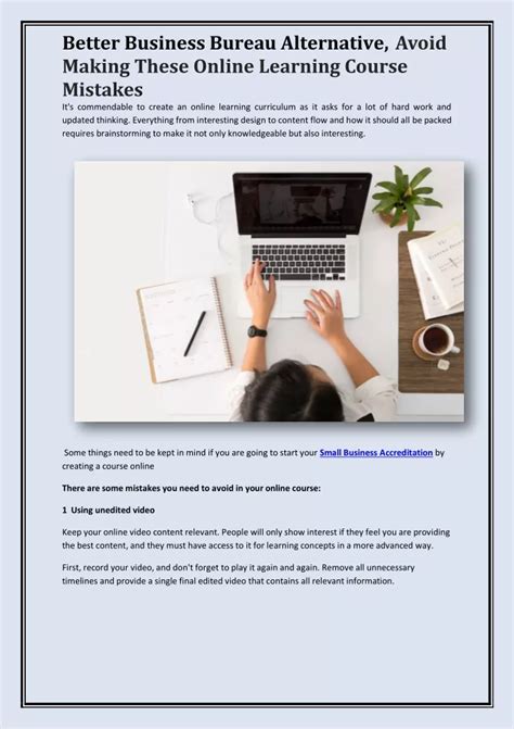 Ppt Better Business Bureau Alternative Avoid Making These Online