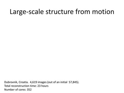 Computer Vision Structure From Motion Pptx