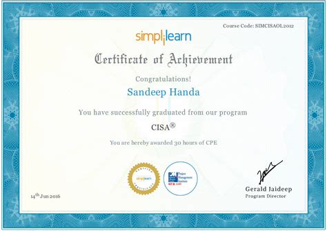 Pdf Cisa Course Certificate Cpe Dokumen Tips