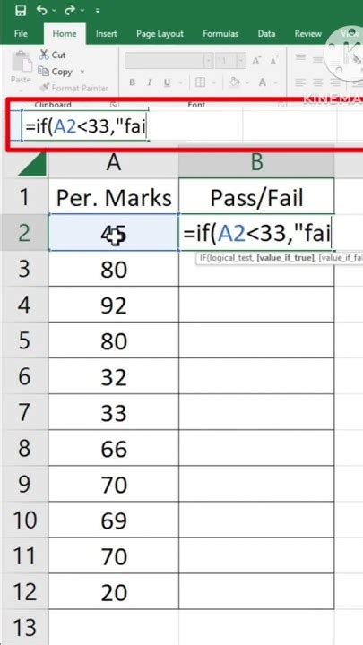 excel tips and tricks how to find pass and fail exceltips exceltips