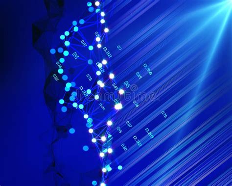 Abstract Modern Polygonal Concept Of Making Analytic D Big Data Visualization Stock Image