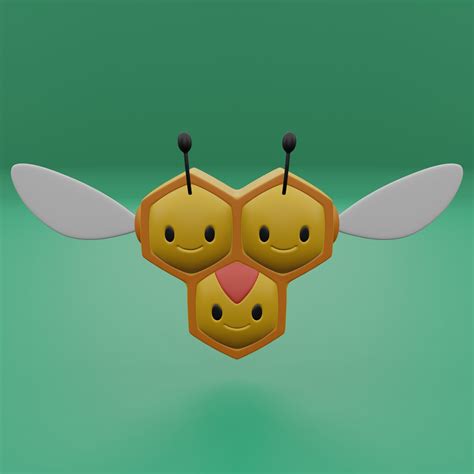 🐉 Pokemon No 415 Combee・ Stl File For 3d Printing・cults