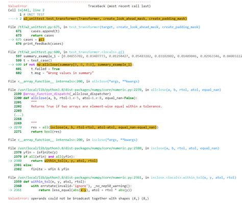 C4w2ex4 Transformer Wrong Shape For Transformer Nlp With Attention