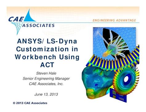 Pdf Ansysls Dyna Customization In Workbench Customization In