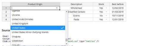 轻量级的原生javascript的excel插件——jexcel 乐耶园