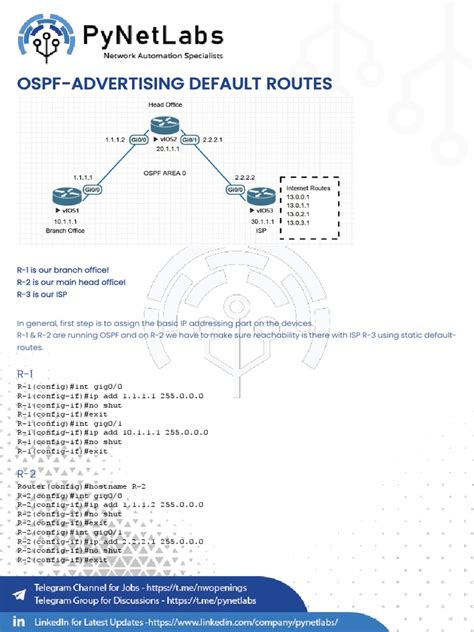 ospf default route advertisement 1 pdf network protocols wide