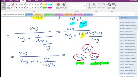 Topic 16 Simplifying Fractional Expressions 2 Youtube