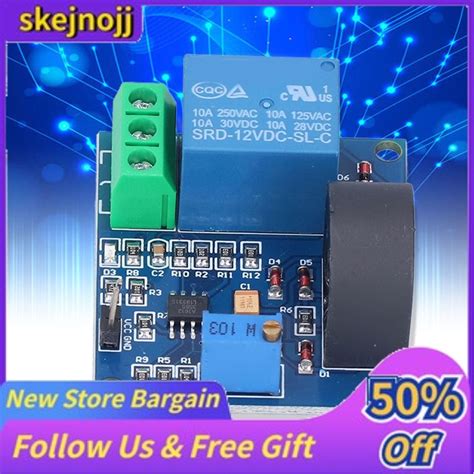Skejnojj Ac Current Detection Sensor Module 12v Relay 5a Overcurrent Switch Output Shopee Malaysia