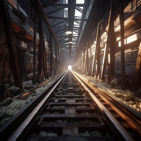 premium ai image rail in structured order rails in structured
