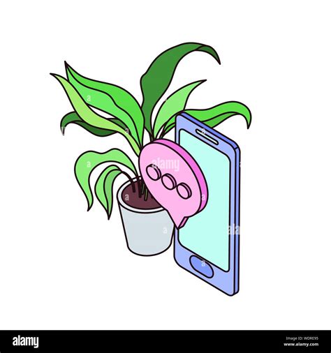 Smartphone Screen With Email Notifications Stock Vector Image And Art Alamy