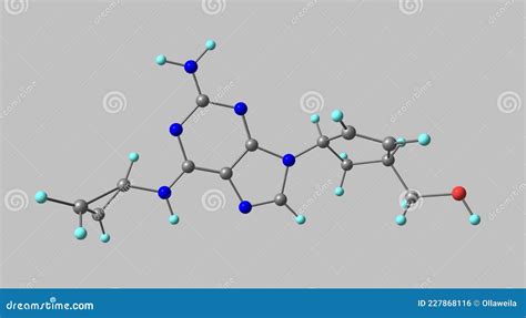 Abacavir Molecule Structure Royalty Free Stock Image 54291886