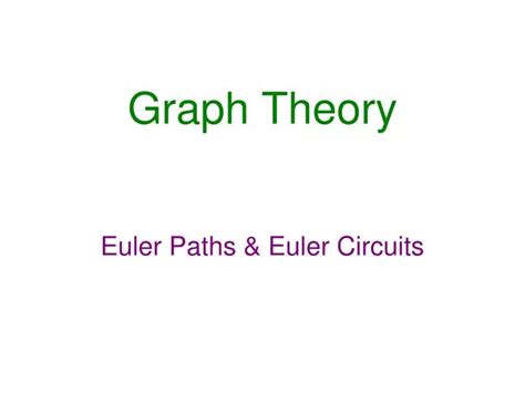 Ppt Graph Theory Powerpoint Presentation Free Download Id4088160