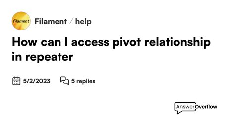 How Can I Access Pivot Relationship In Repeater Filament