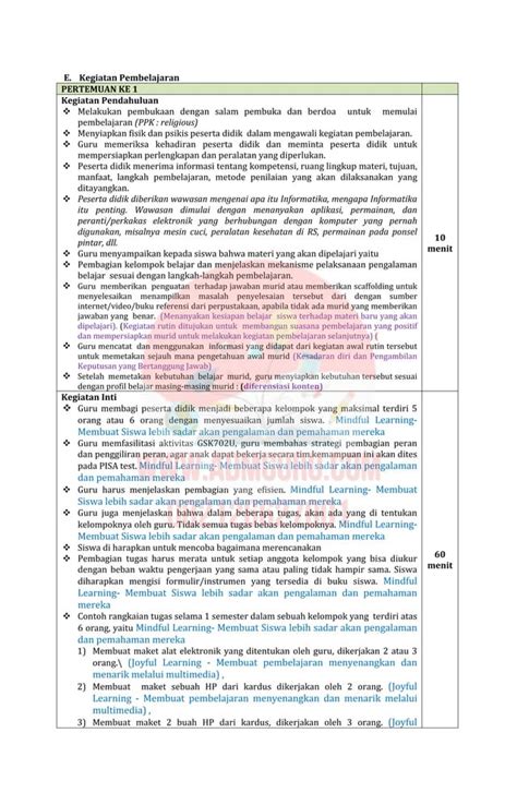 Modul Ajar Informatika Kelas 7 Deep Learning Pdf