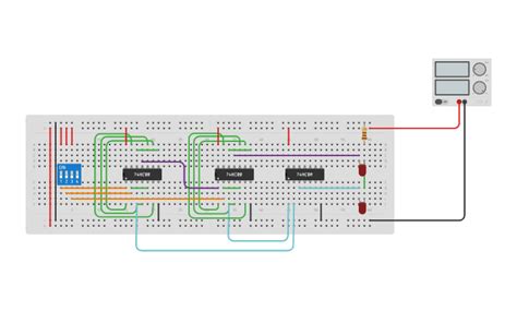 Circuit Design Full Adder Tinkercad