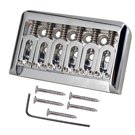 6 string fixed electric guitar bridge zinc alloy string fixed bridge