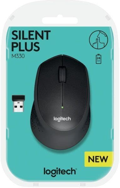 Buy Logitech M Silent Plus Wireless Optical Mouse Black Price Specifications Features