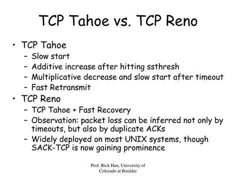 Ppt Tcp Congestion Control Recap And Enhancements By Prof Rick Han Powerpoint Presentation Id