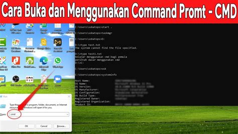 Cara Menggunakan Cmd Untuk Pemula Youtube