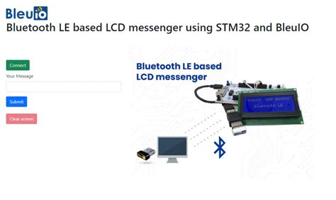 Bluetooth Le Based Lcd Messenger Using Stm32 Stm32 Nucleo Maker Pro
