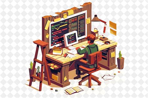 Rustic Qa Engineer With Characters Testing And Ensuring Soft Png People In Daily Work