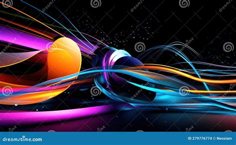 3d Abstract Data Visualization Background Stock Illustration Illustration Of Concept