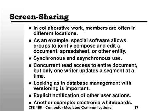 Ppt Communication Concepts Computer Mediated Communications Groupware Powerpoint