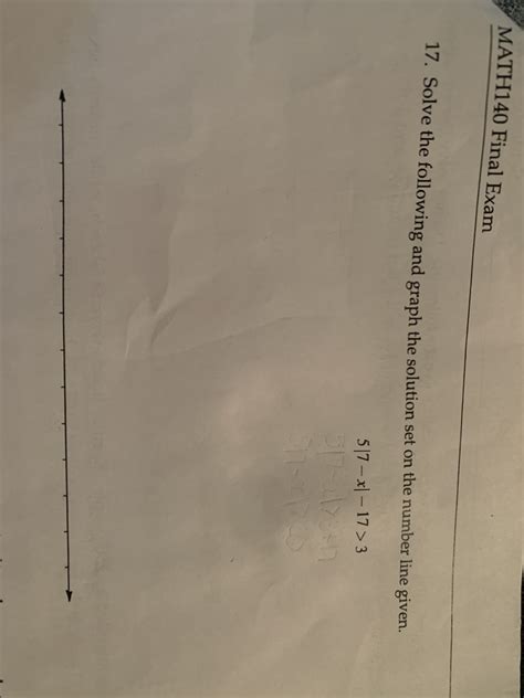 Solved Solve The Following And Graph The Solution Set On Chegg