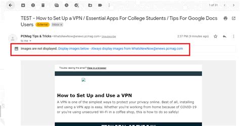 How To Stop Images From Automatically Downloading In Emails Pcmag