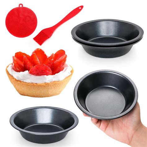 Quyimy Mini Pie Pans 5 Inch Mini Pie Tins Reusable Round