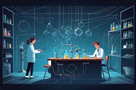 Premium Photo Illustrate A Physics Lab With Babes Experimenting On The Principles Of