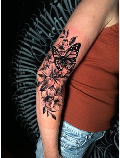 20 Butterfly With Flower Tattoo Ideas To Try In 2024 Butterfly Sleeve